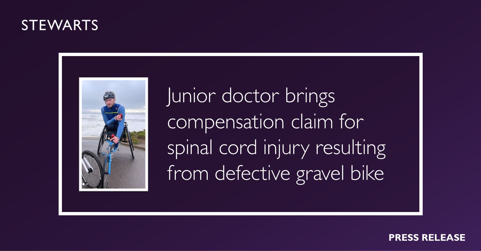 NHS doctor brings claim for SCI from defective gravel bike