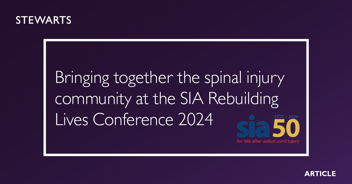 Bringing together the spinal injury community at the SIA Rebuilding ...