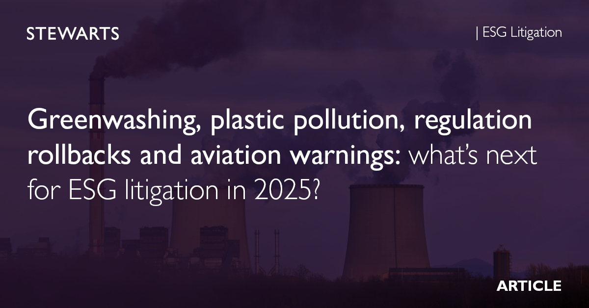 Greenwashing, plastic pollution, regulation rollbacks and aviation ...