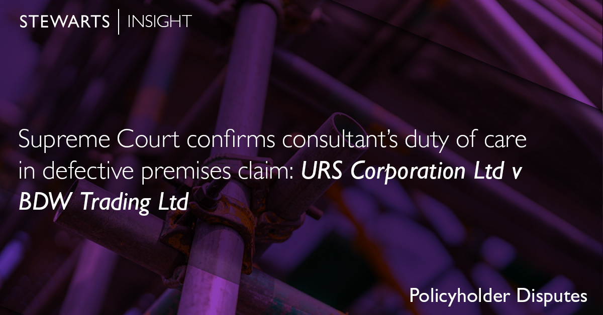 Supreme Court confirms consultant’s duty of care in defective premises ...