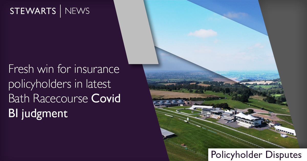 Fresh win for insurance policyholders in latest Bath Racecourse Covid ...