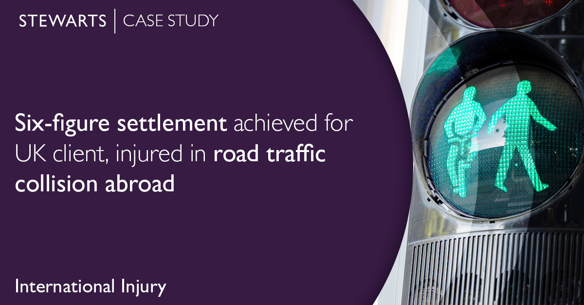 Six-figure settlement achieved for UK client, injured in road traffic ...
