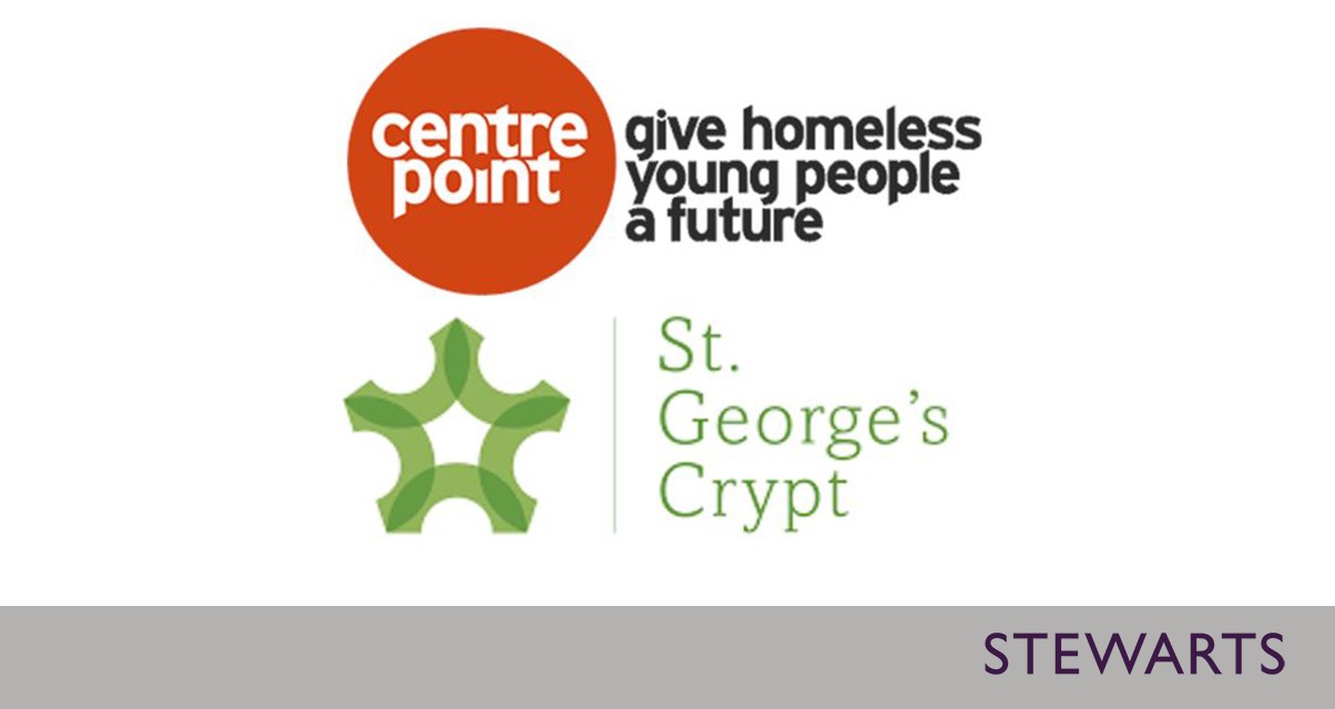 Centrepoint and St George’s Crypt supported by Stewarts