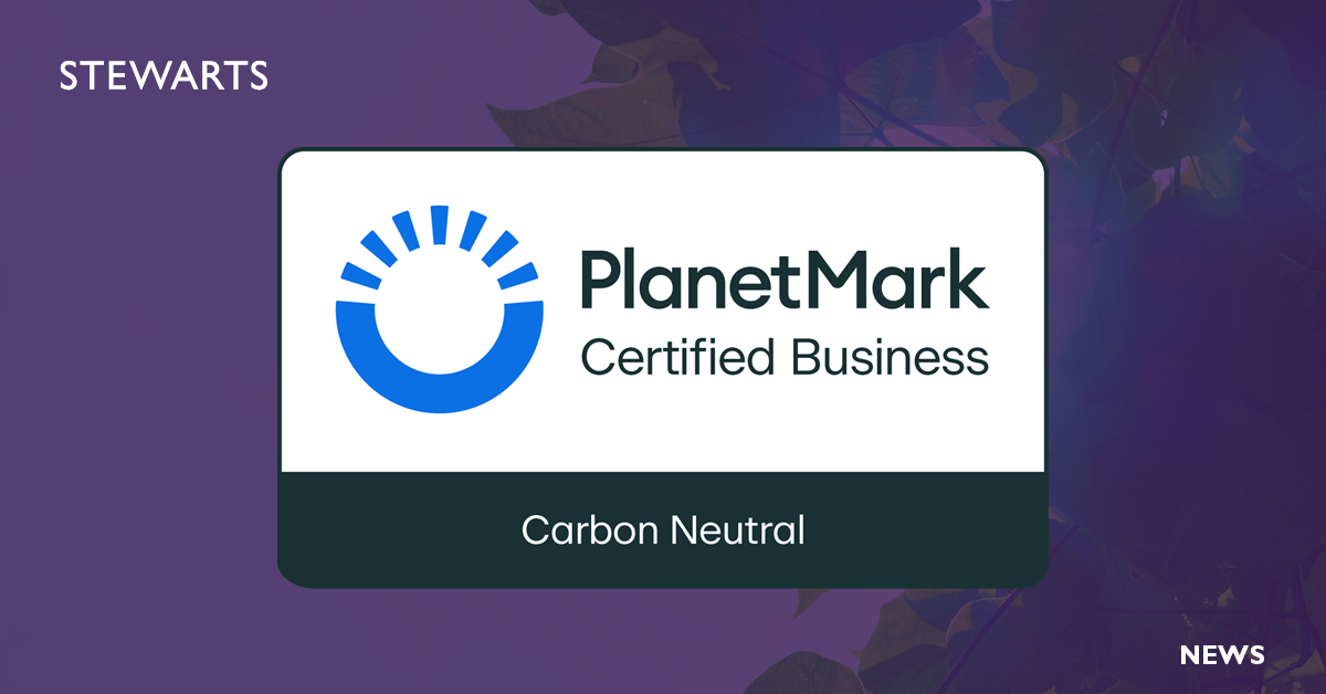 Stewarts achieves Carbon Neutral Status - Stewarts