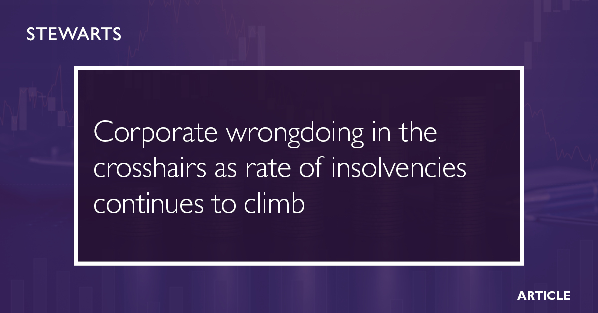 Corporate wrongdoing in the crosshairs as rate of insolvencies ...