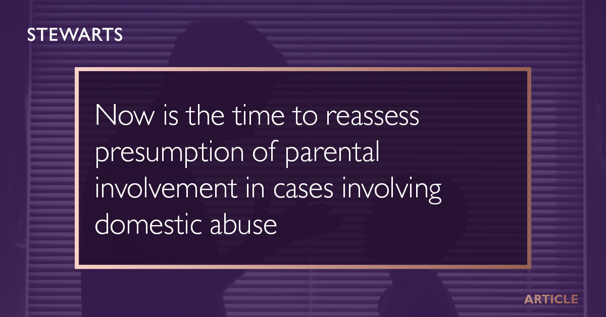 Now is the time to reassess presumption of parental involvement in ...